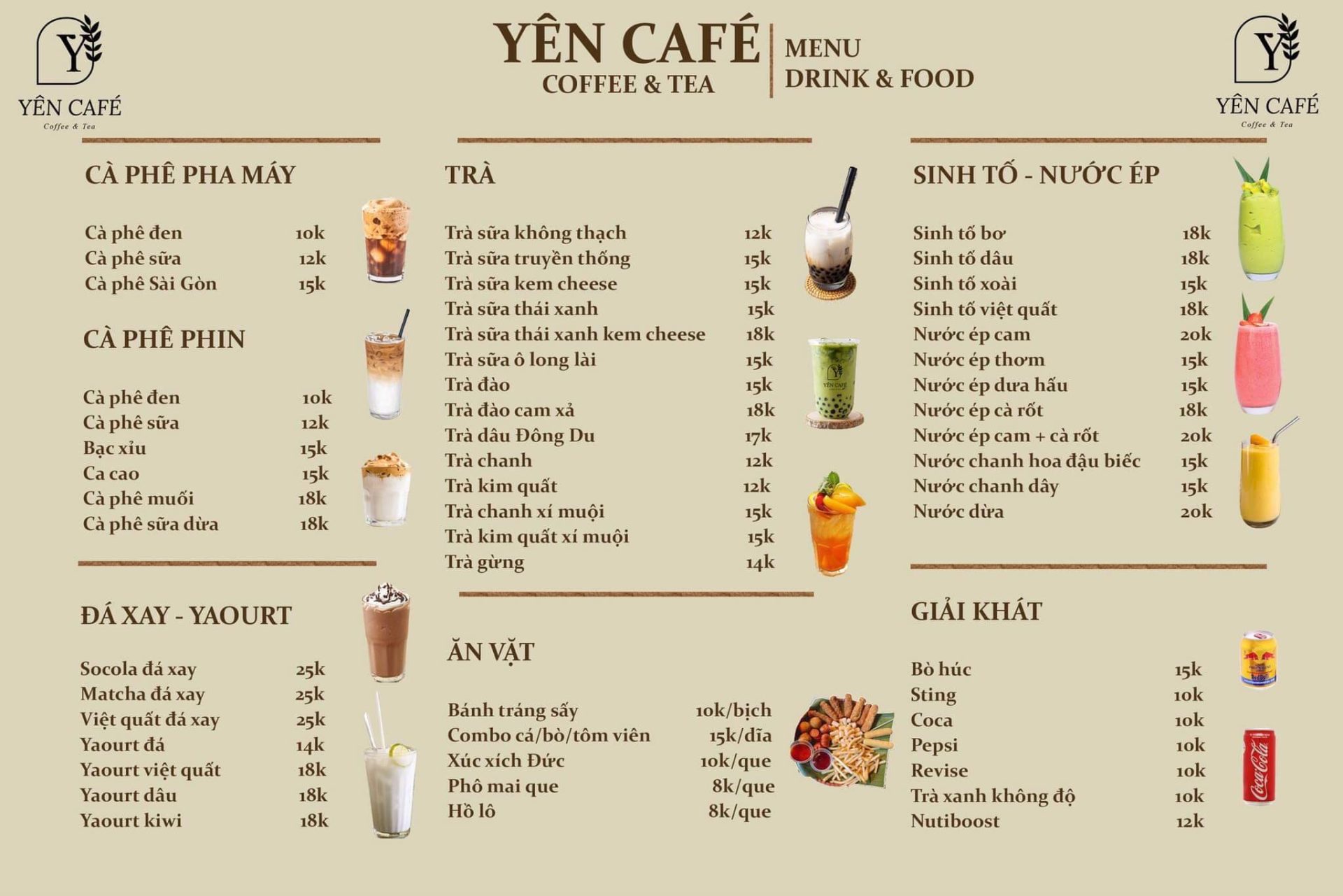 Yên Cafe Coffee & Tea - Điểm hẹn quen thuộc của bạn | Người Tiên Phước ...